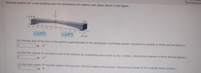 Solved Concrete sections for a new building have the | Chegg.com