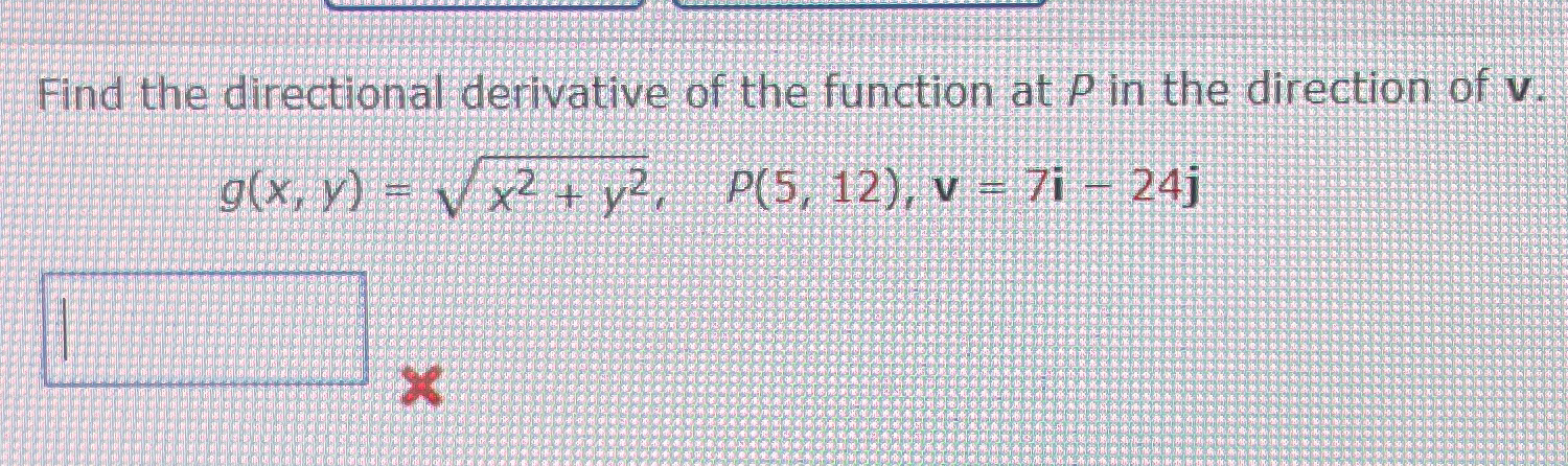 Solved Find the directional derivative of the function at P | Chegg.com