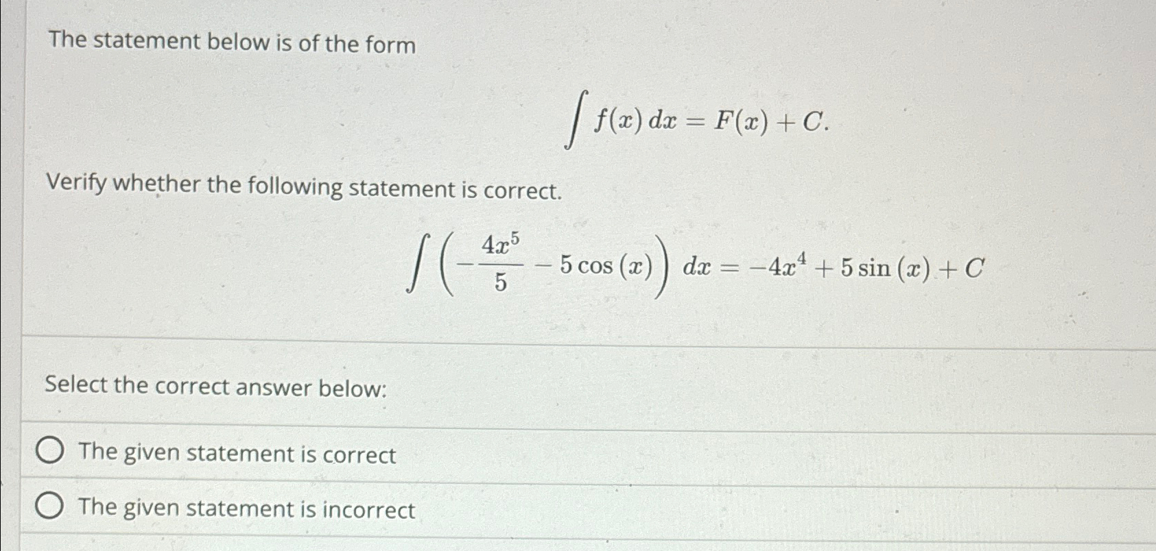 Solved The statement below is of the | Chegg.com