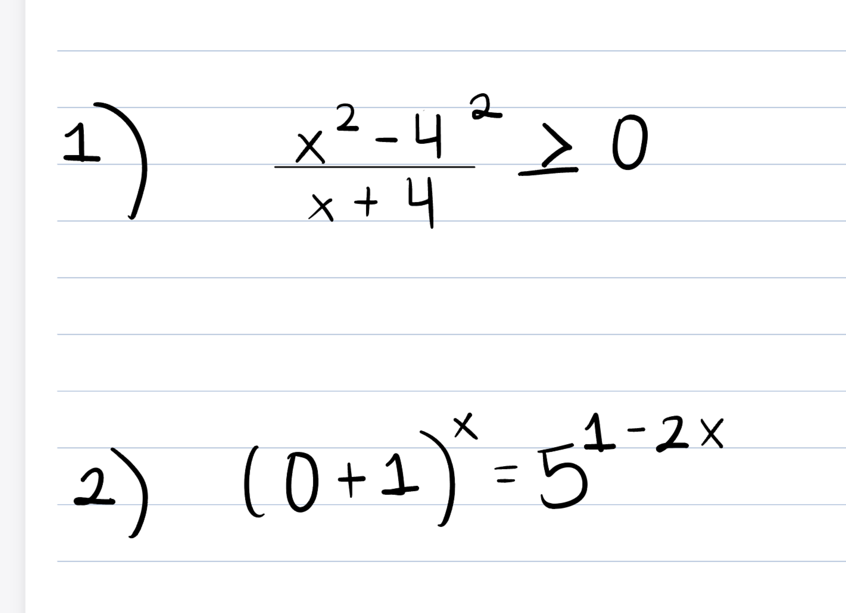 Solved x2-42x+4≥0(0+1)x=51-2xPlease show all the work. Thank | Chegg.com