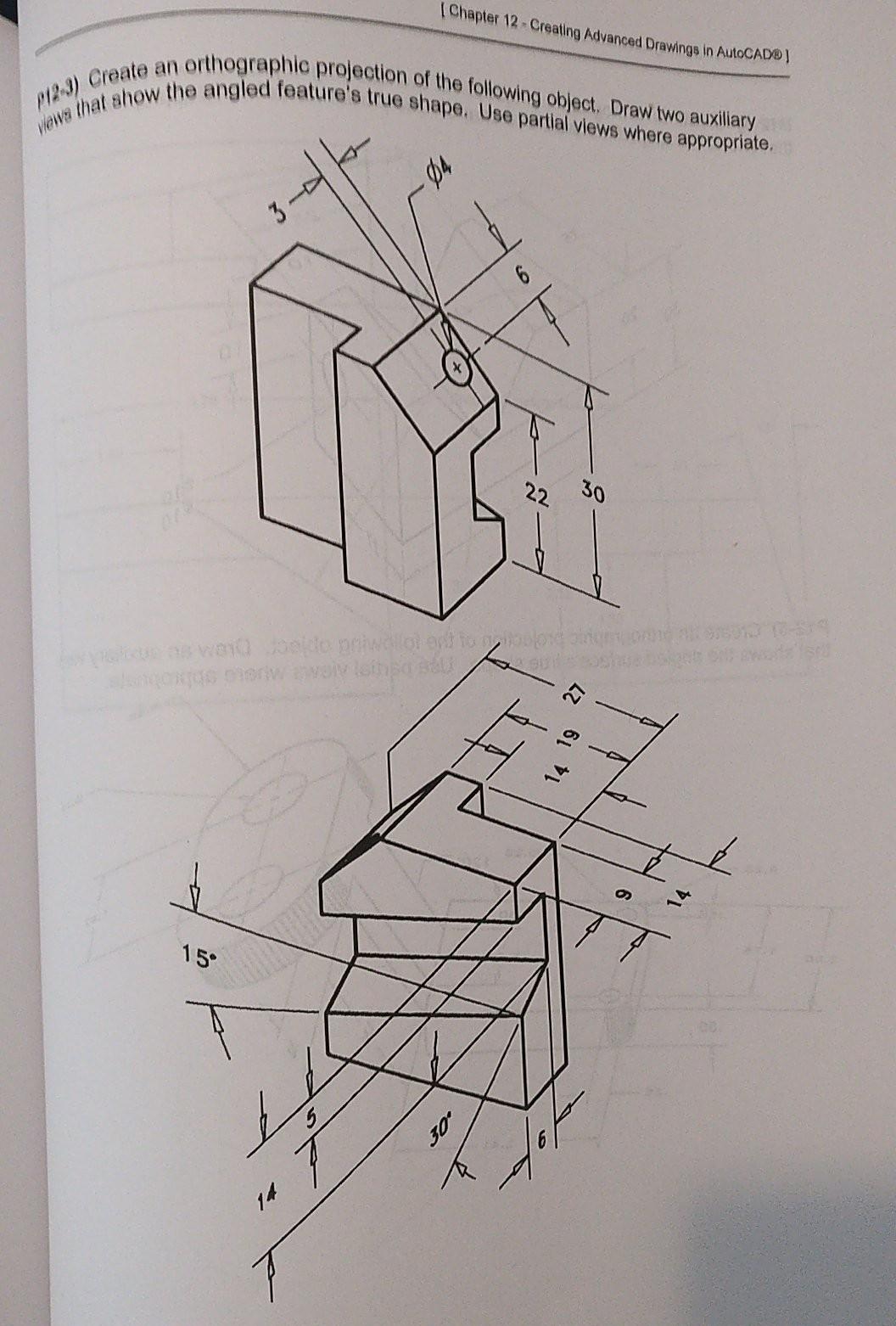 Solved Please draw Front, Top, and Right side views. Use | Chegg.com