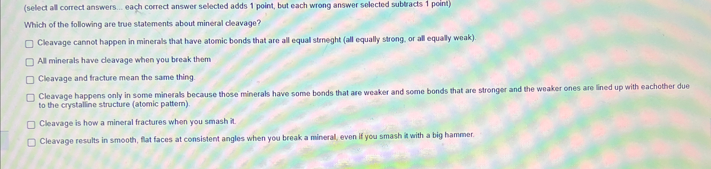 Solved (select all correct answers... each correct answer | Chegg.com Solved (select all correct answers... each correct answer | Chegg.com