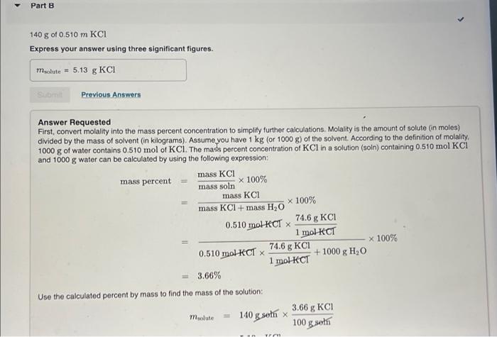 Solved How much dry solute would it take to prepare each of | Chegg.com