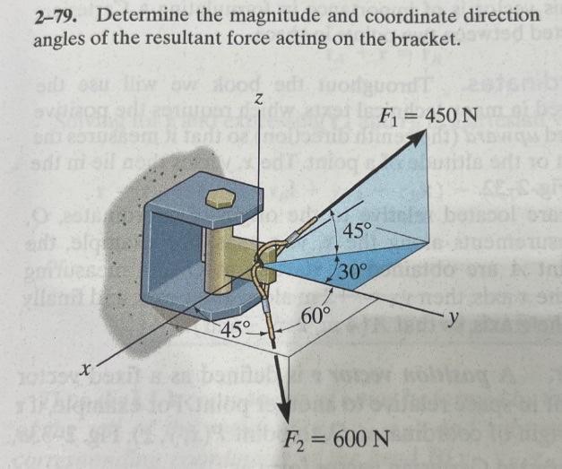 Solved 2-79. Determine the magnitude and coordinate | Chegg.com Solved 2-79. Determine the magnitude and coordinate | Chegg.com