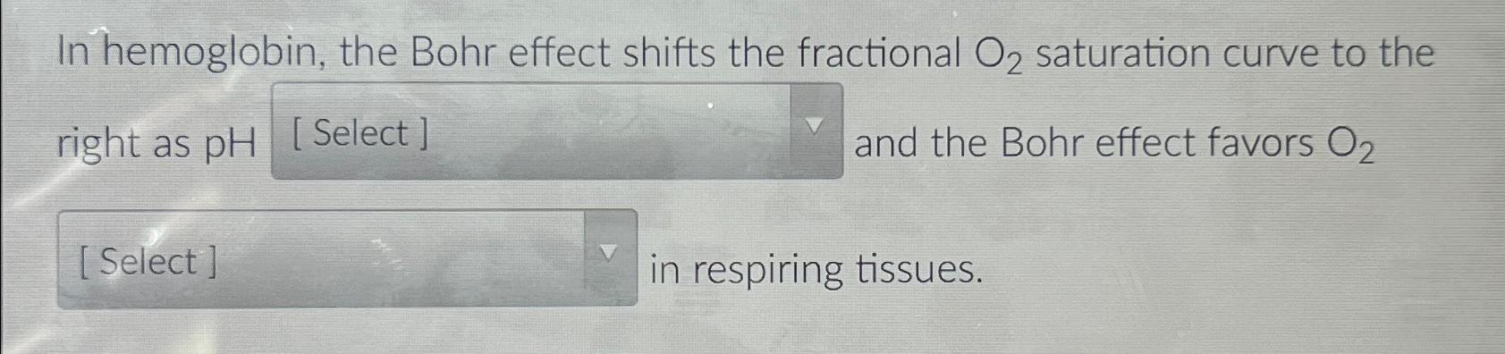 Solved In hemoglobin, the Bohr effect shifts the fractional | Chegg.com