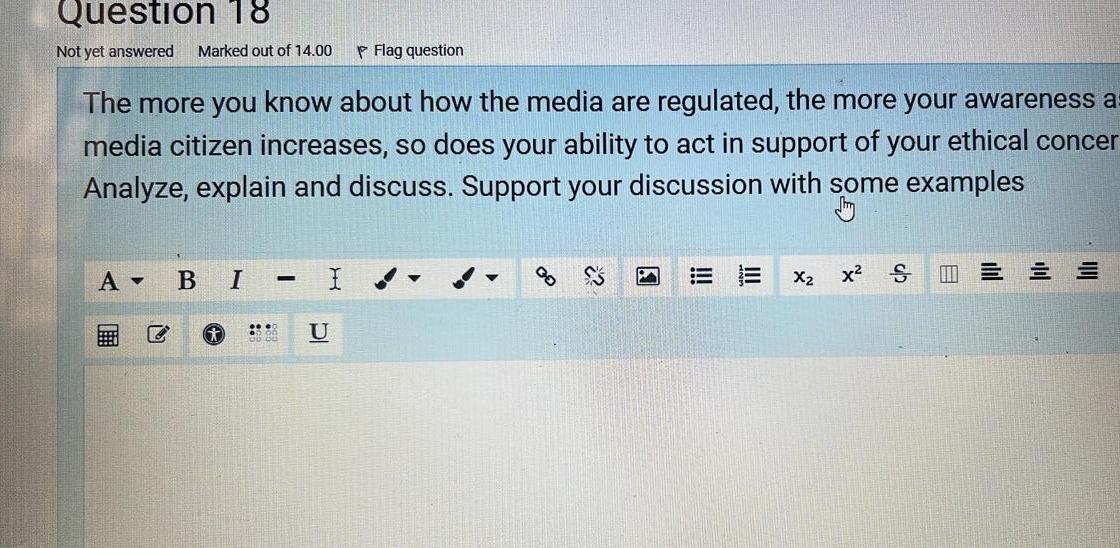 Question 18 Not yet answered Marked out of 14.00 Flag | Chegg.com
