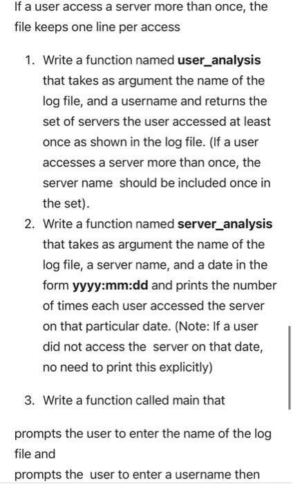 Solved Exercise Objectives Text file processing Problem | Chegg.com