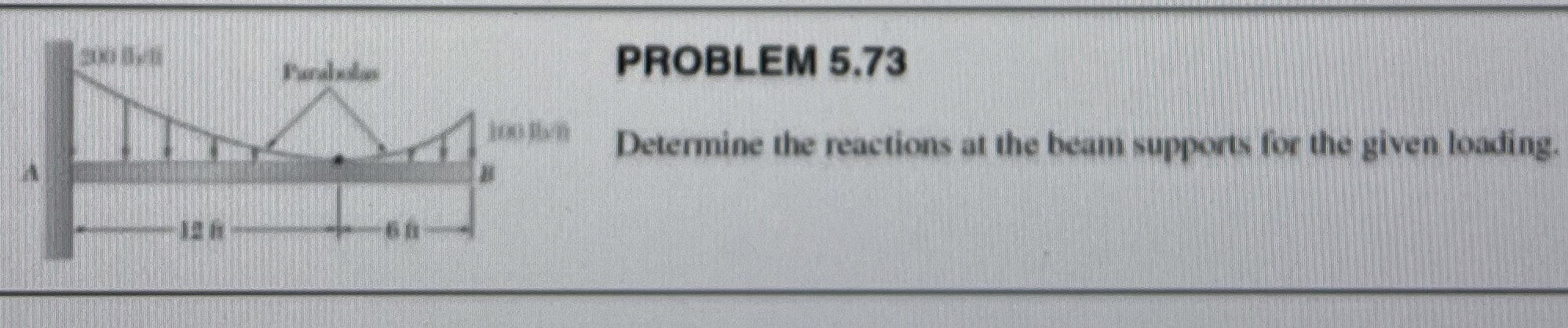Solved Determine the reactions at the bean supports for the | Chegg.com