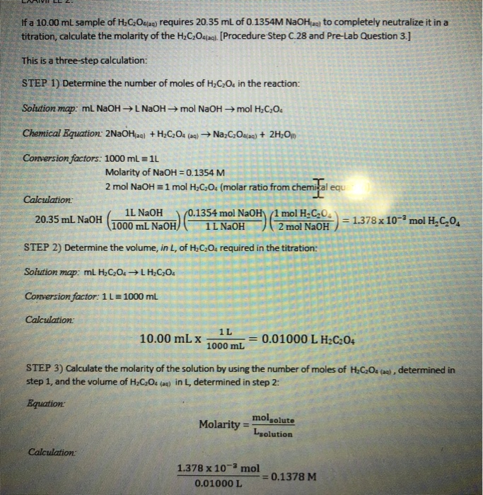 Solved QUANTITATIVE ANALYSIS ACID BASE TITRATIONS WITH | Chegg.com