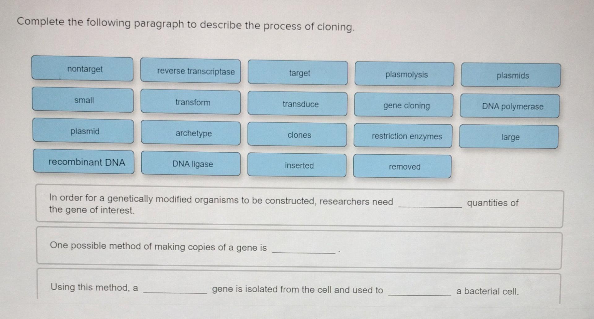 Solved Complete the following paragraph to describe the | Chegg.com