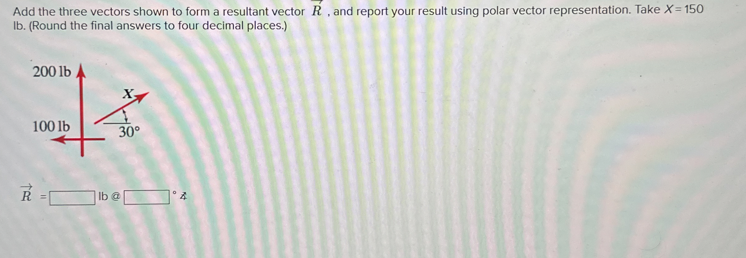 Add the three vectors shown to form a resultant | Chegg.com