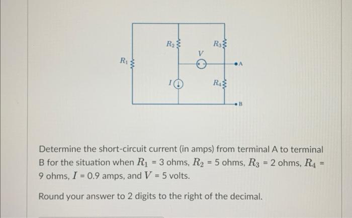 Solved Determine the short-circuit current (in amps) from | Chegg.com