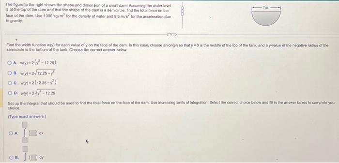 Solved The Bgure to the right shows the shape and dimension | Chegg.com