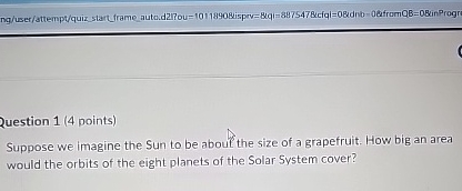 Solved Question 1 ( 4 ﻿points)Suppose we imagine the Sun to | Chegg.com