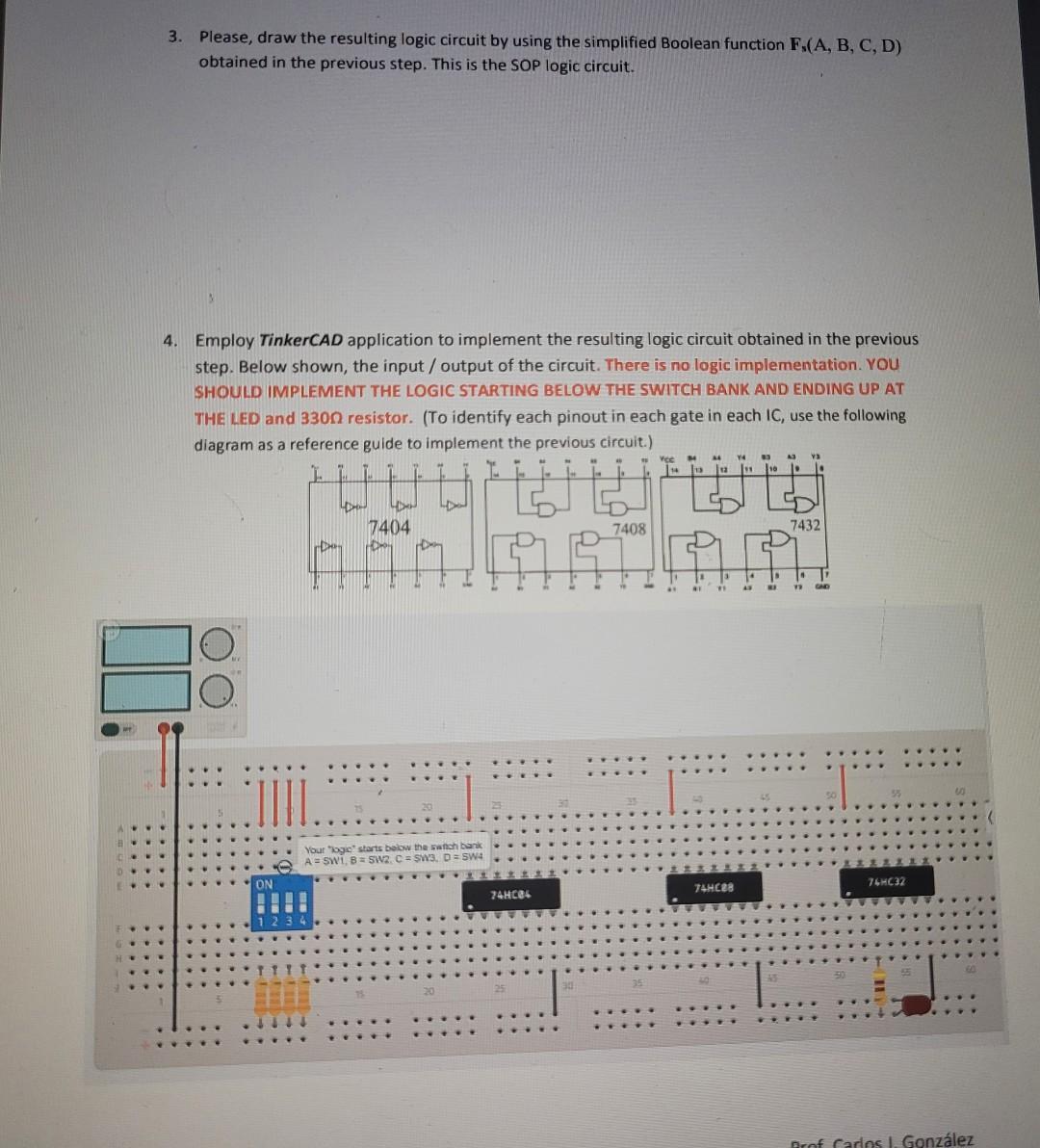 Solved 3. Please, draw the resulting logic circuit by using | Chegg.com