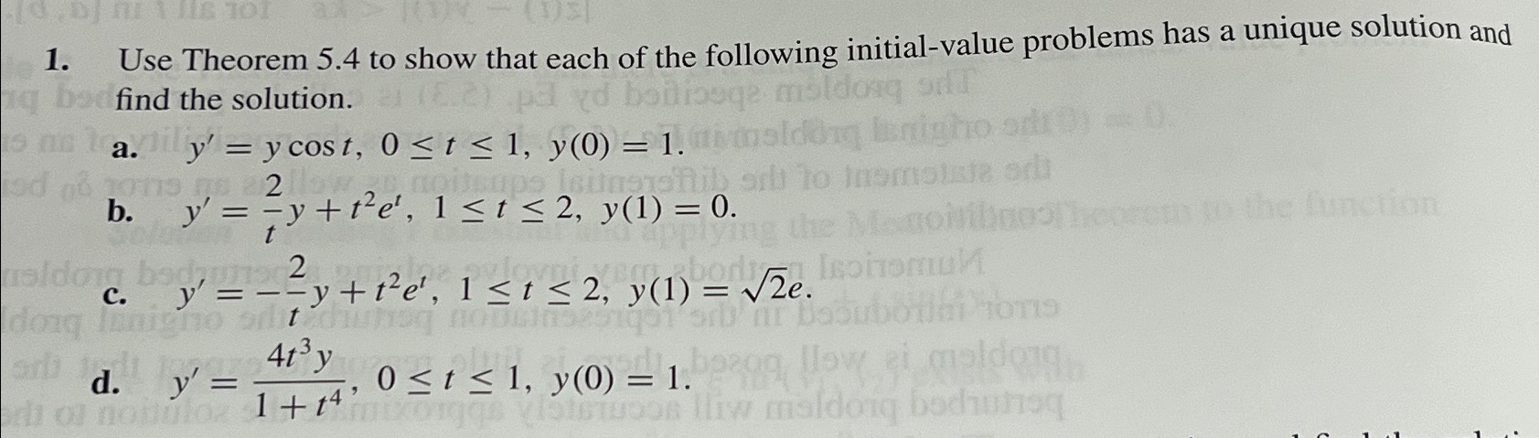 Solved Use Theorem 54 ﻿to Show That Each Of The Following 