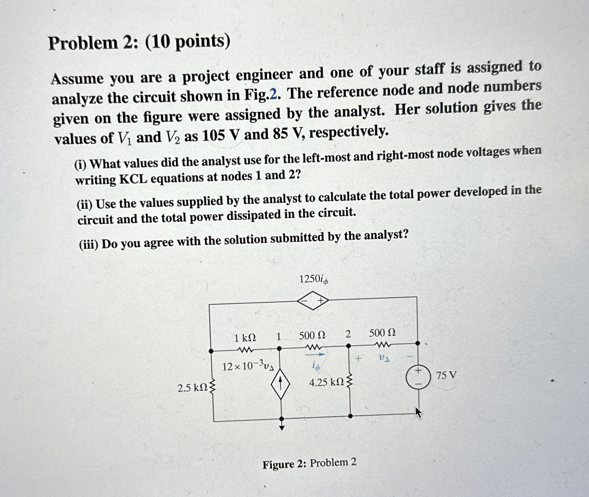 Solved Problem 2: (10 ﻿points)Assume you are a project | Chegg.com