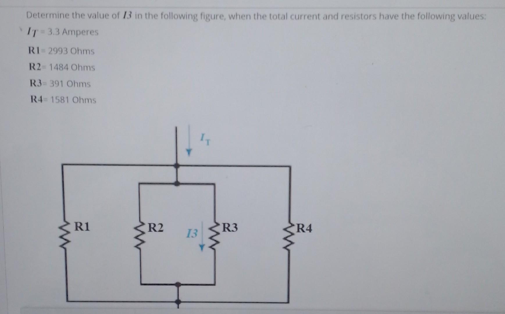 Solved Determine the value of I3 in the following figure, | Chegg.com