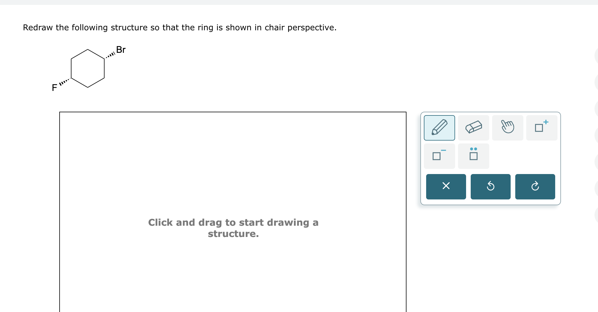 Solved Redraw the following structure so that the ring is | Chegg.com