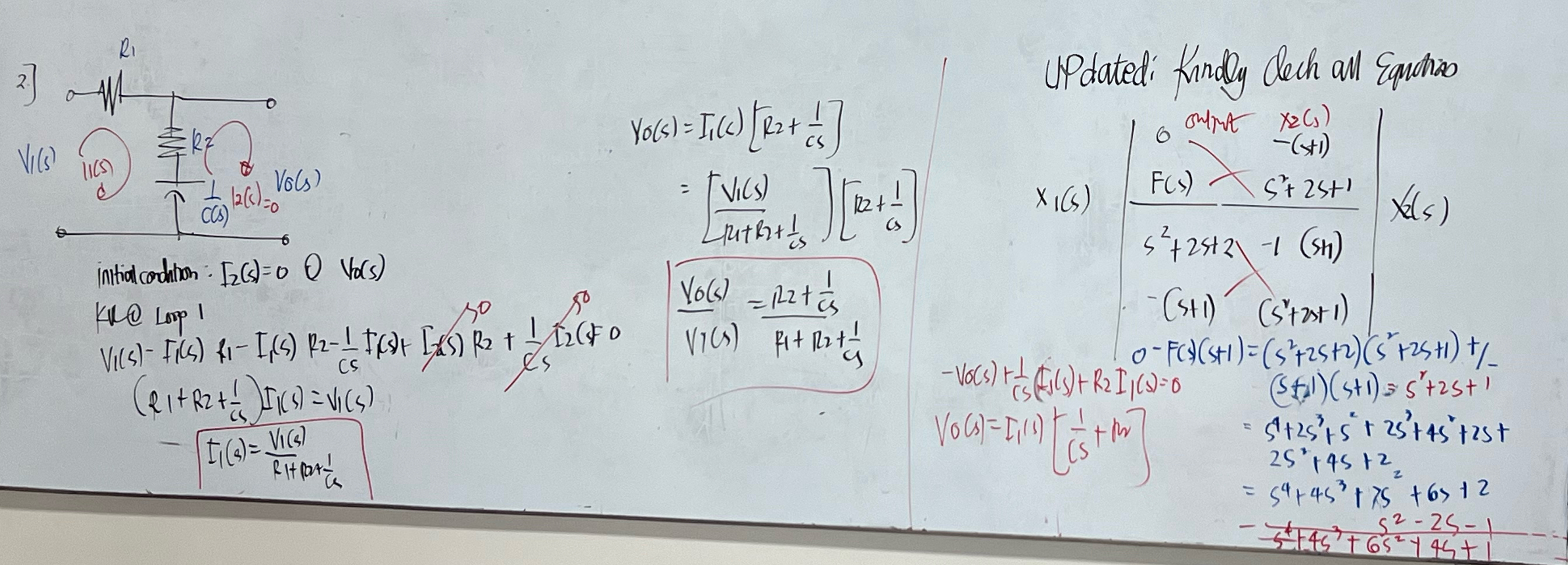 Solved Application:Determine the Transfer Function | Chegg.com