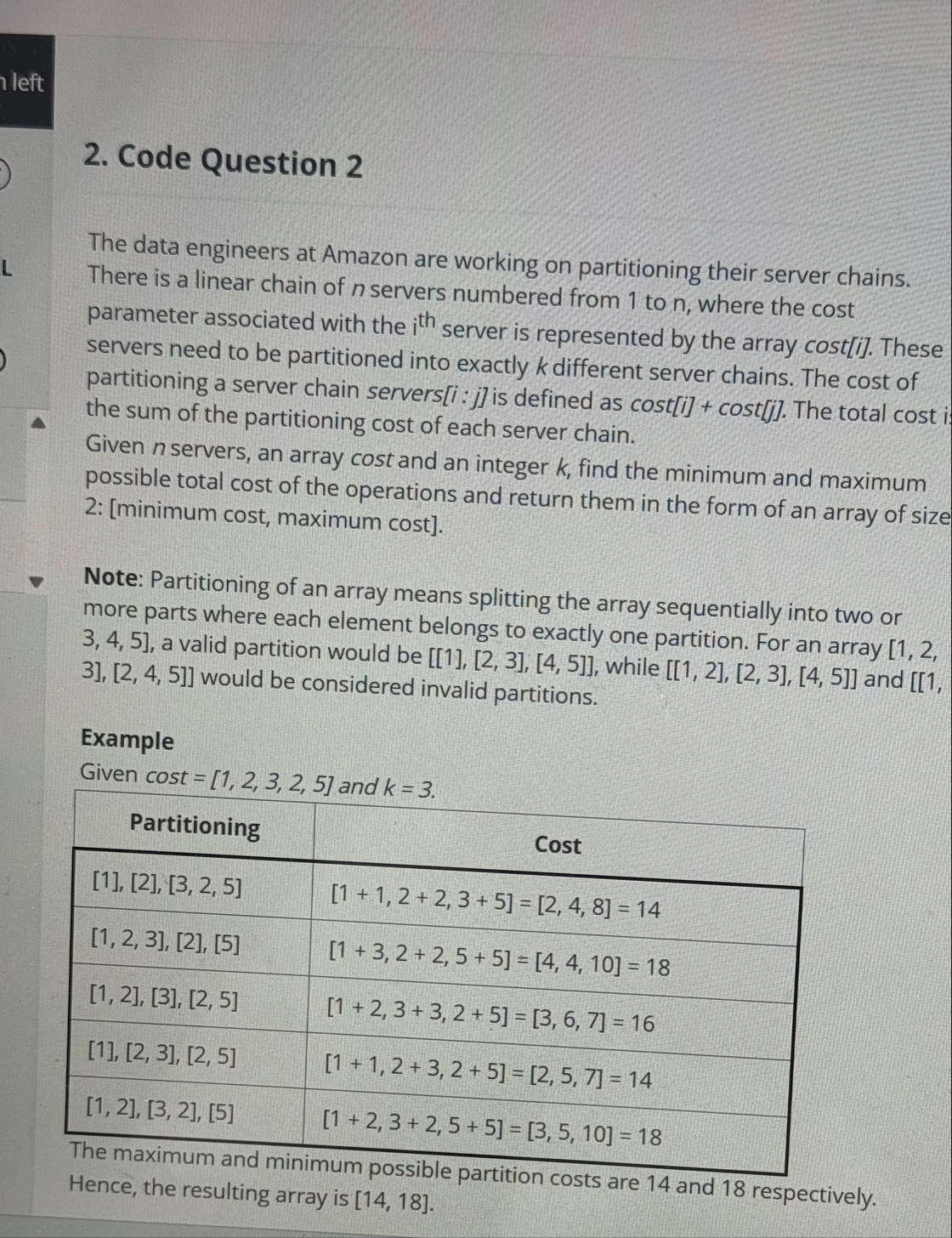 Solved Code Question 1The manager of an Amazon warehouse | Chegg.com