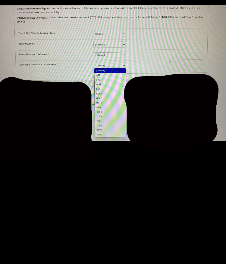 Solved What are the interrupt flags that are used/monitored | Chegg.com