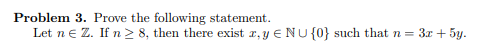 Solved Problem 3. ﻿Prove the following statement.Let ninZ. | Chegg.com