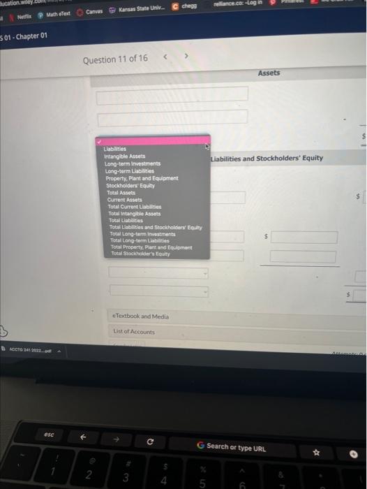 Solved In alphabetical order below are balance sheet items | Chegg.com