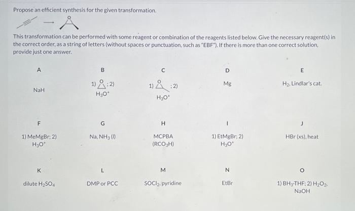 Solved Propose an efficient synthesis for the given | Chegg.com