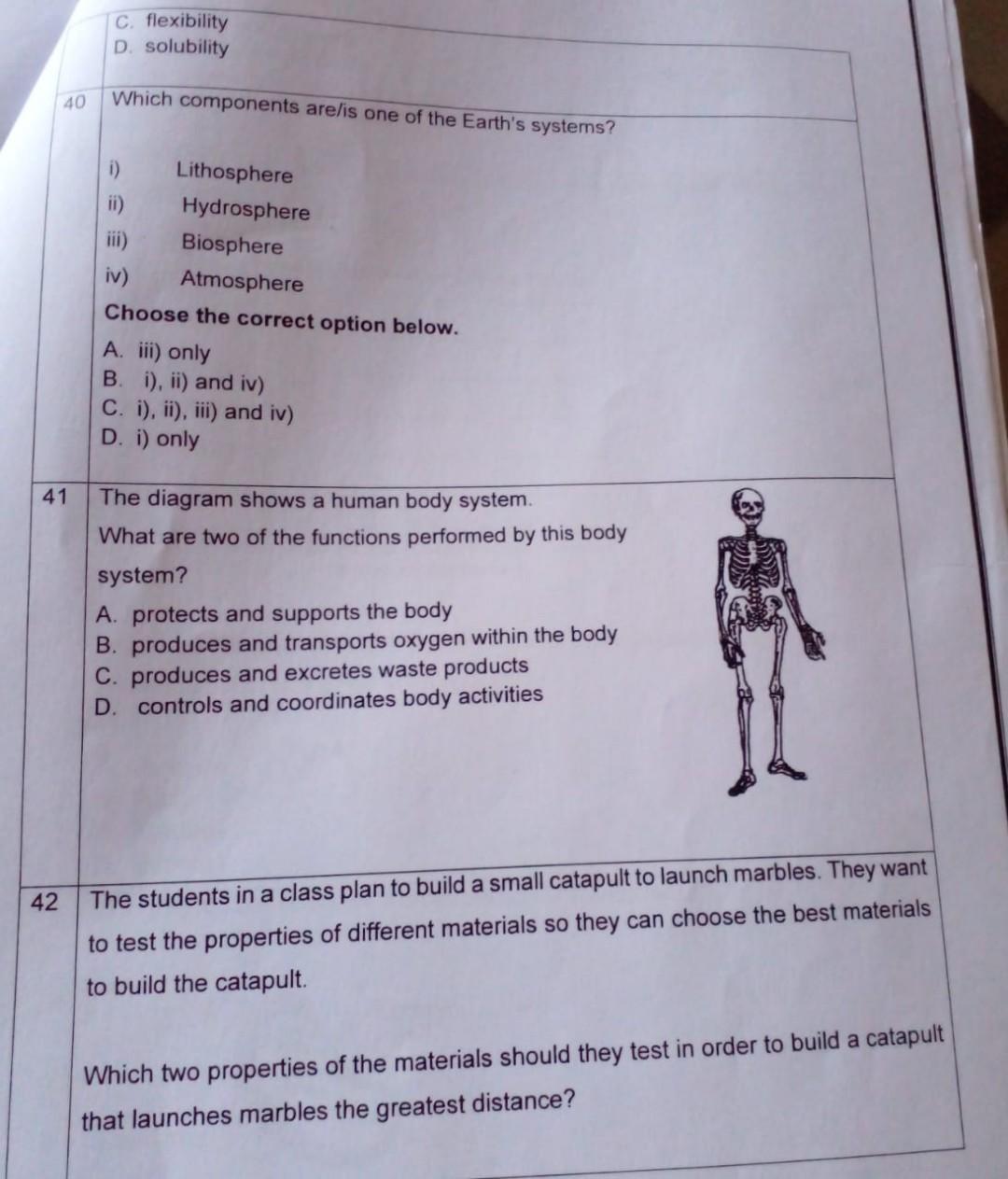 Solved 25 Which two human body systems work together to | Chegg.com