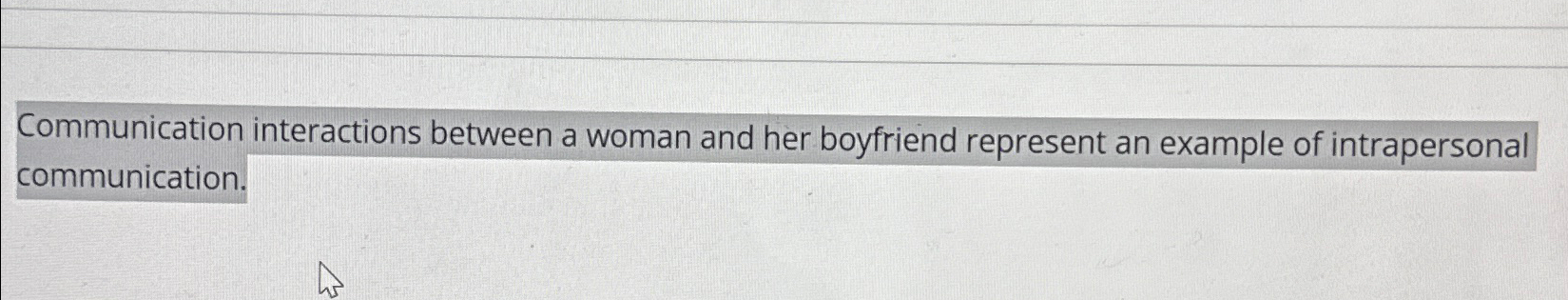 Solved Communication interactions between a woman and her | Chegg.com