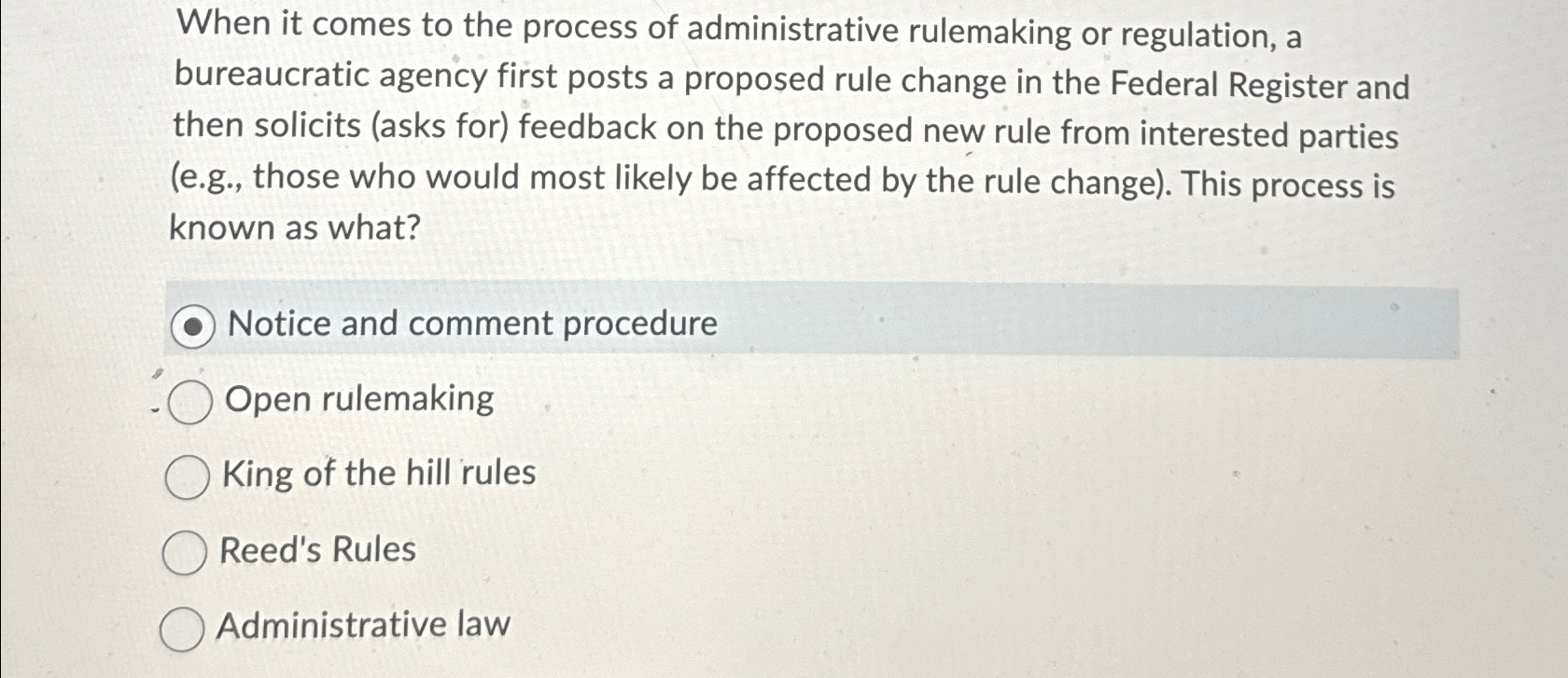 Solved When it comes to the process of administrative | Chegg.com