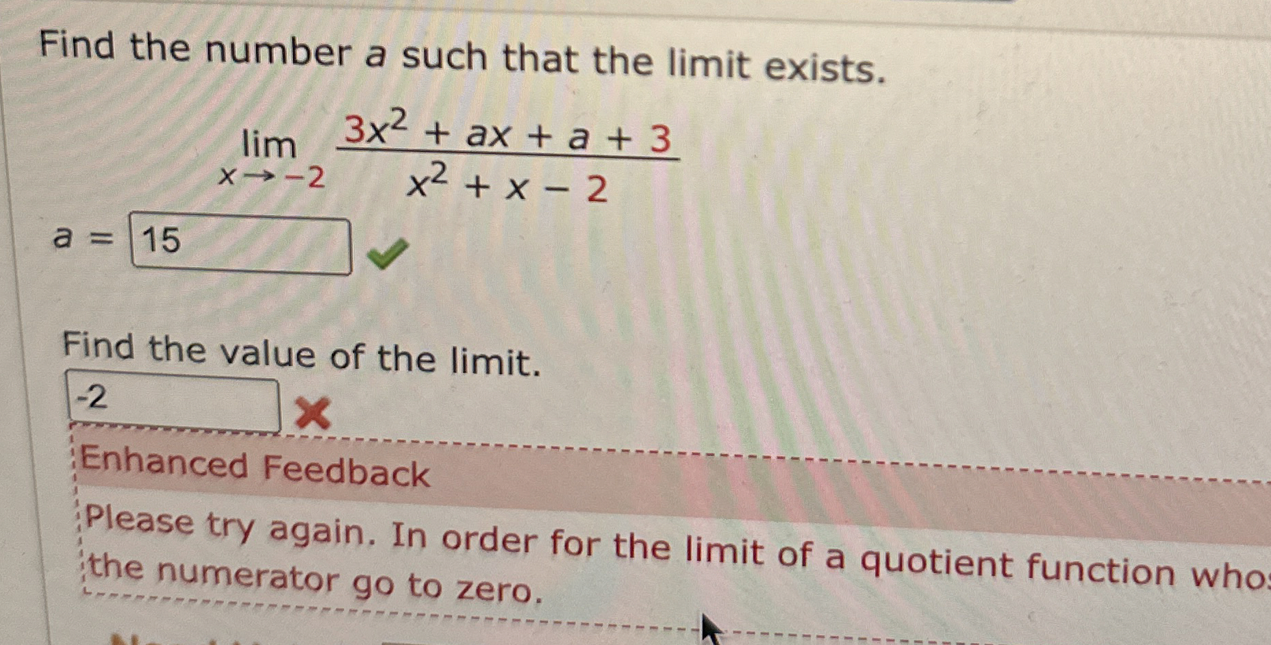 Solved Find the number a such that the limit | Chegg.com