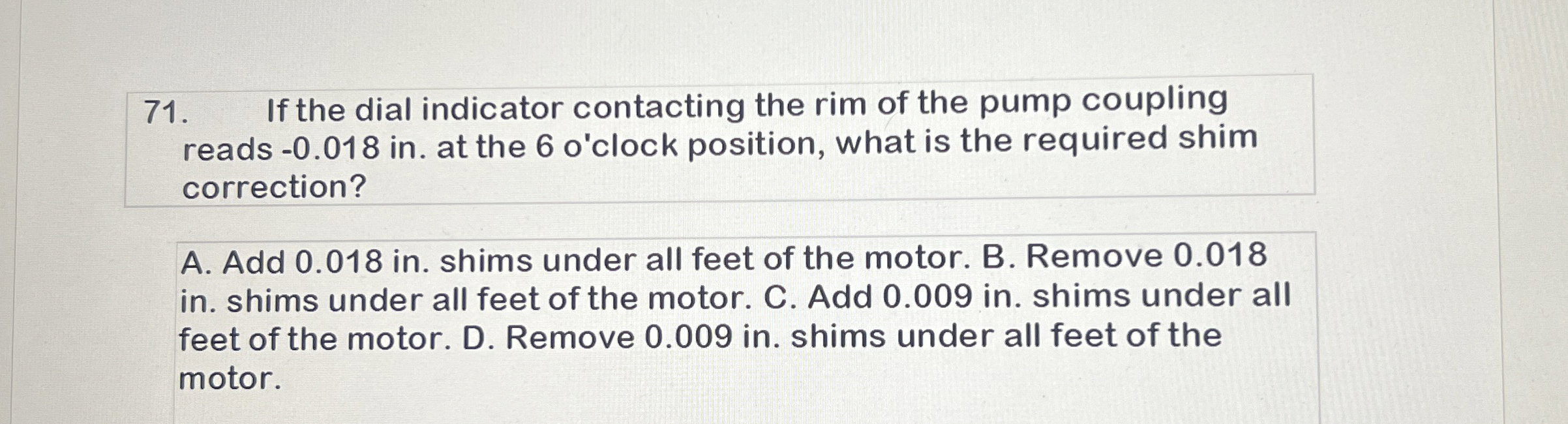 Solved If the dial indicator contacting the rim of the pump | Chegg.com