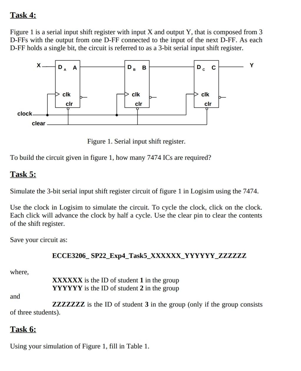 Solved Experiment 4: Shift Registers Objective: In this | Chegg.com