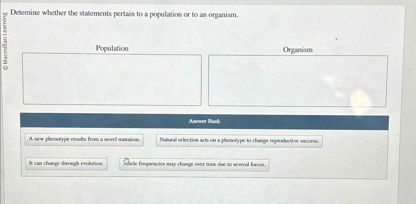 Solved Detemine whether the statements pertain to a | Chegg.com