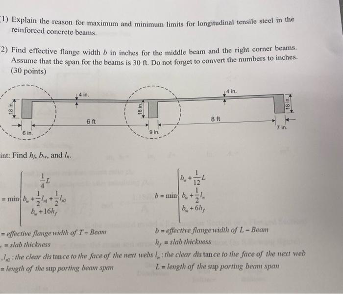 Solved 1) Explain the reason for maximum and minimum limits | Chegg.com