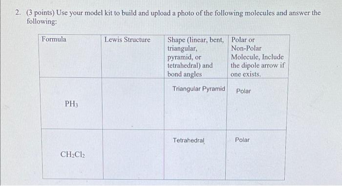 Solved 2. (3 points) Use your model kit to build and upload | Chegg.com
