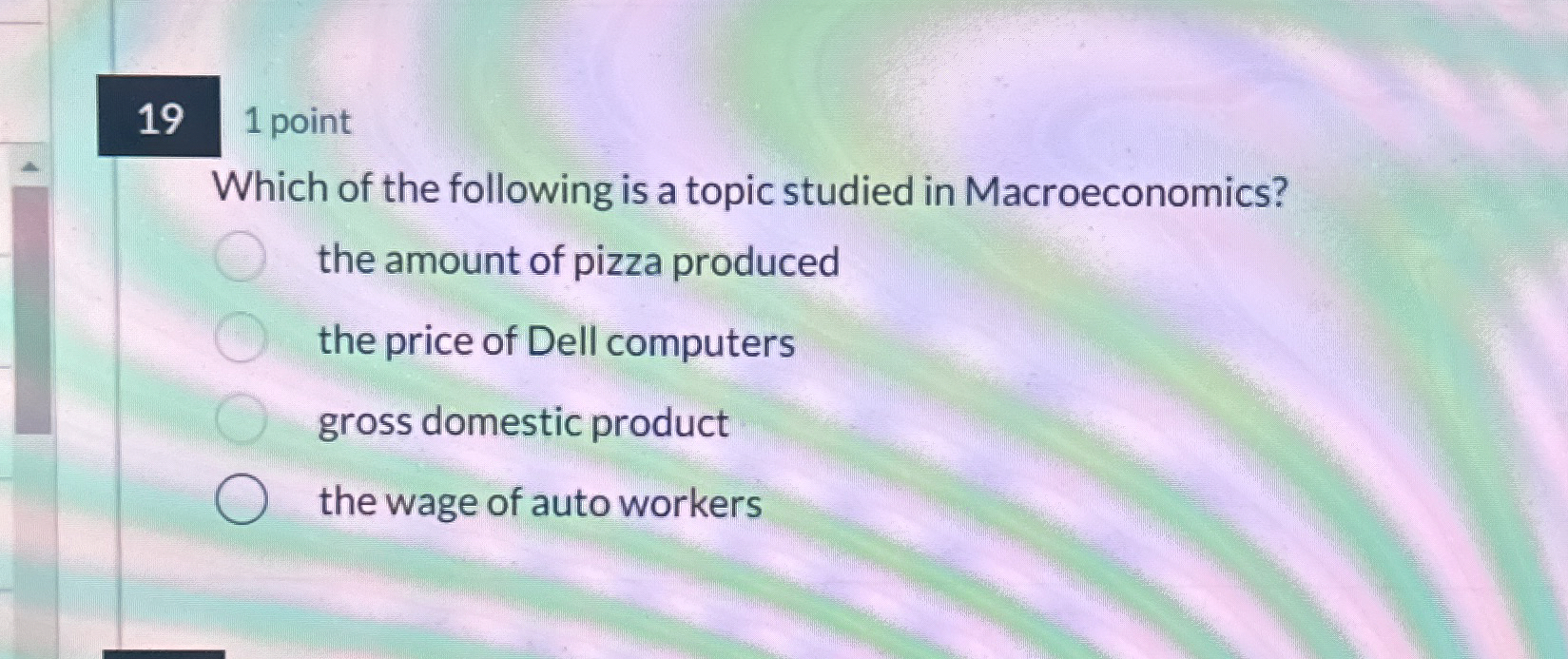 Solved 191 ﻿pointWhich of the following is a topic studied | Chegg.com