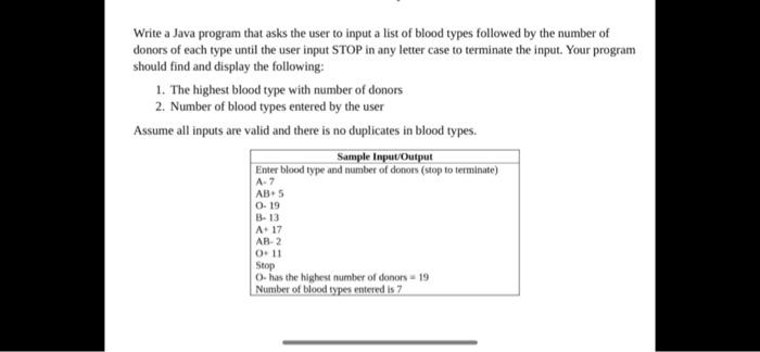 Solved Write a Java program that asks the user to input a | Chegg.com