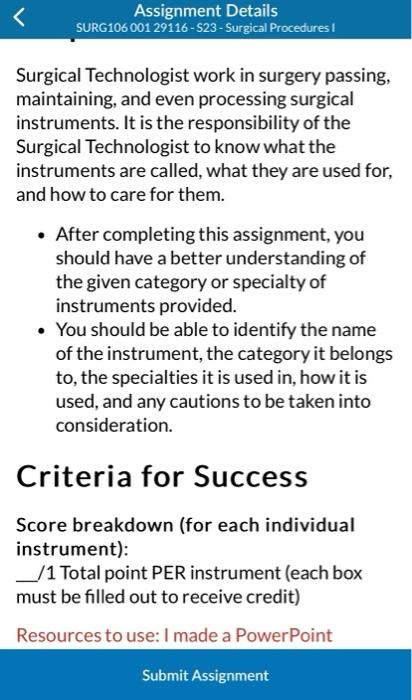 Solved Surgical Technologist work in surgery passing, | Chegg.com