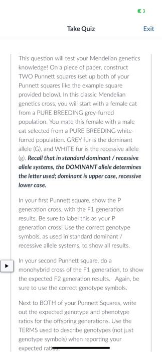 Solved This question will test your Mendelian genetics | Chegg.com