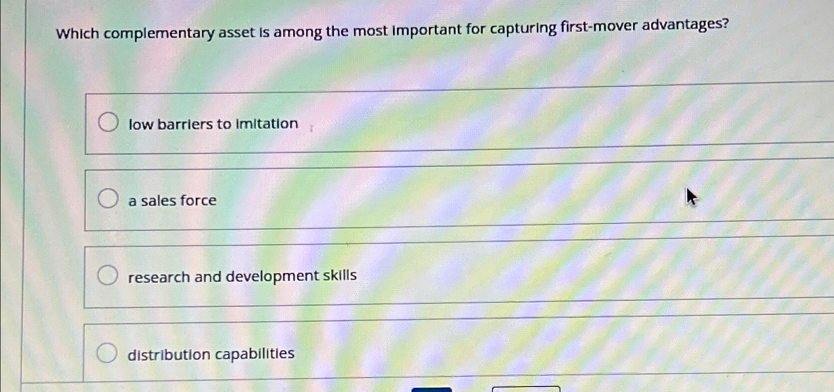 Solved Which complementary asset is among the most important | Chegg.com