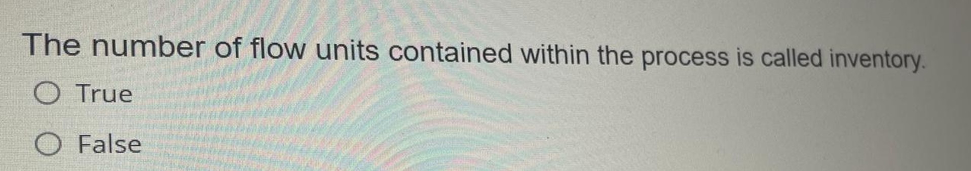 Solved The number of flow units contained within the process | Chegg.com