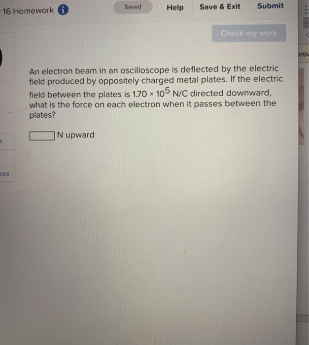 Solved Saved Help Save & Exit Submit 16 Homework G Check my | Chegg.com