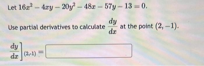 Solved Implicit Differentiation using fx,fy&fz Let | Chegg.com