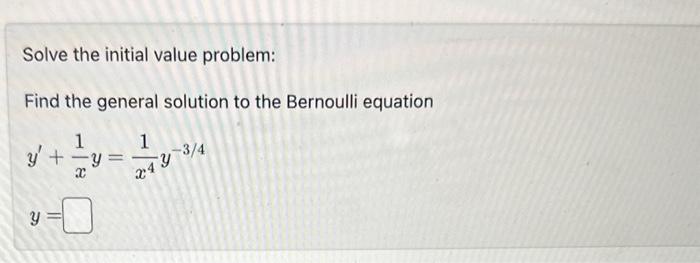 [solved] Solve The Initial Value Problem Find The General