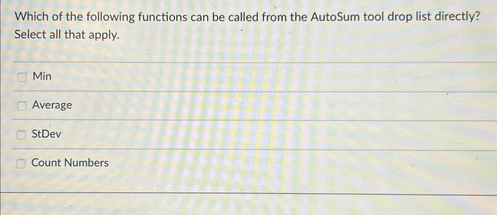 Solved Which of the following functions can be called from | Chegg.com