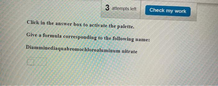 Solved 3 attempts left Check my work Click in the answer box | Chegg.com