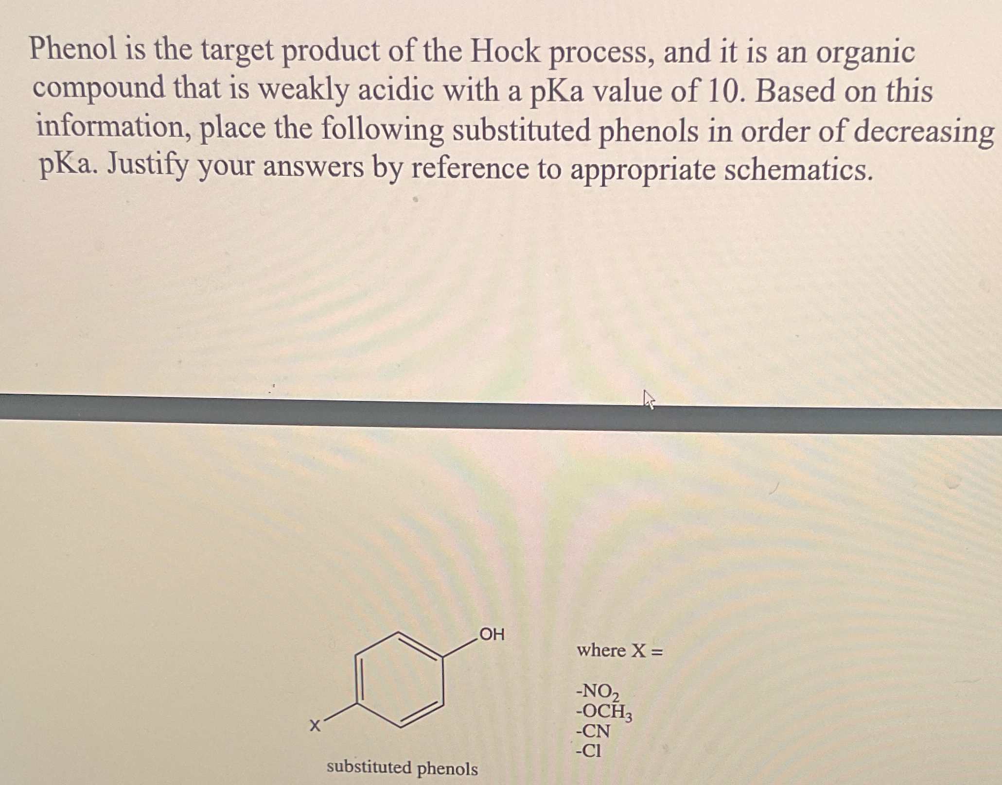 Solved Phenol is the target product of the Hock process, and | Chegg.com